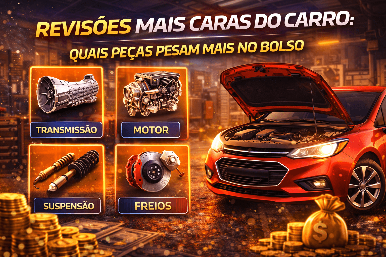 Revisões mais caras do carro: quais peças pesam mais no bolso